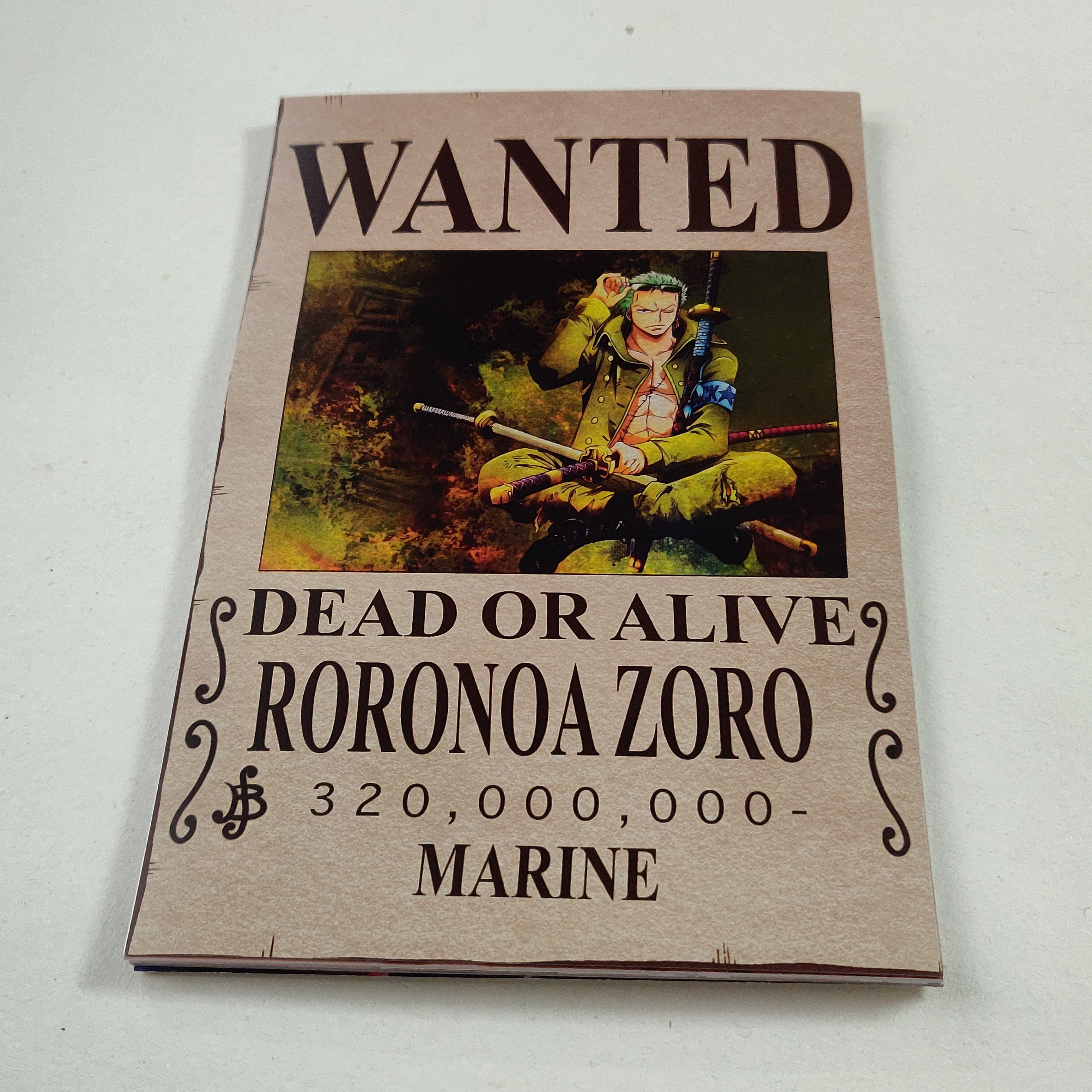 One Piece WANTED wall poster | Zoro – Dipped in Doodles