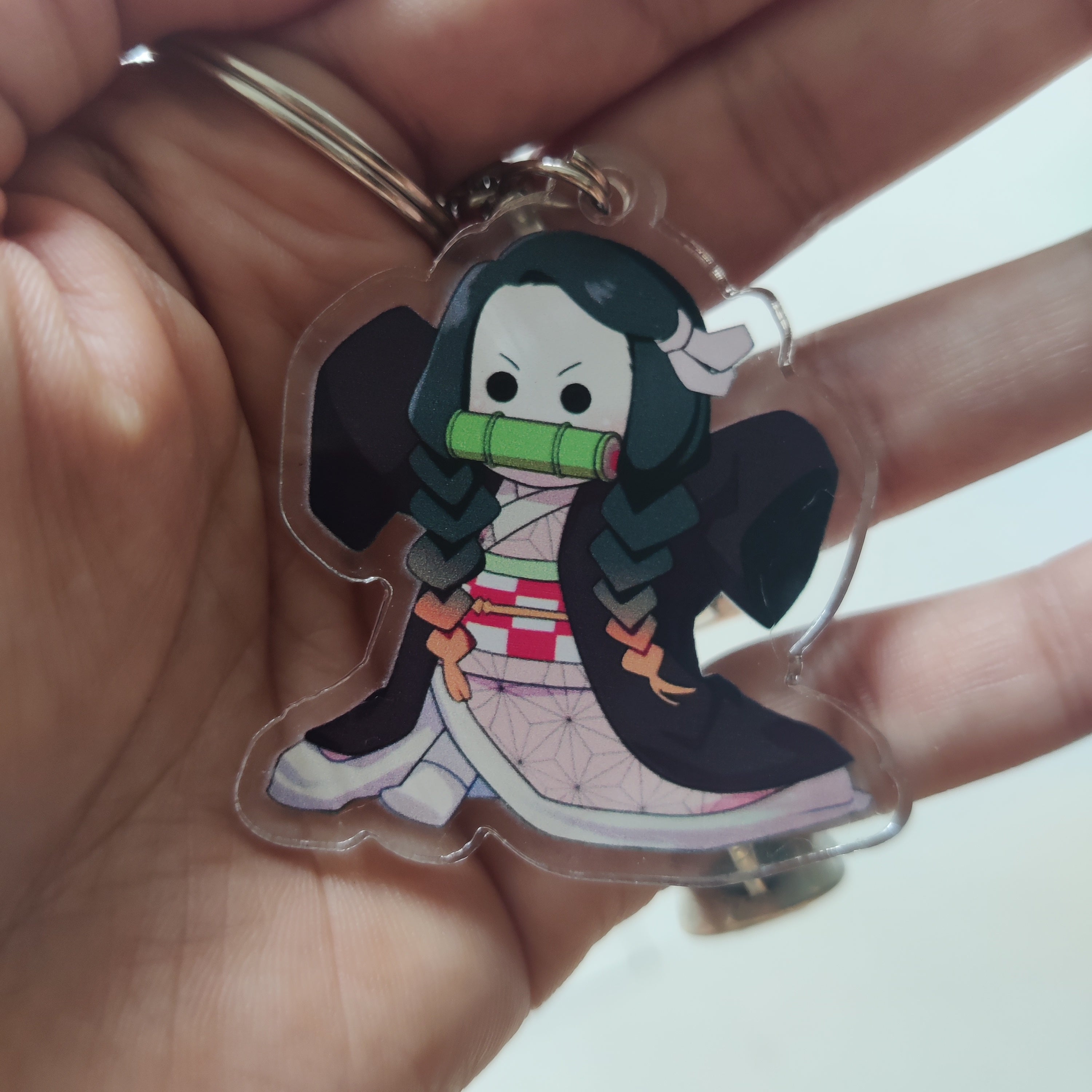 Nezuko acrylic keychain – Dipped in Doodles