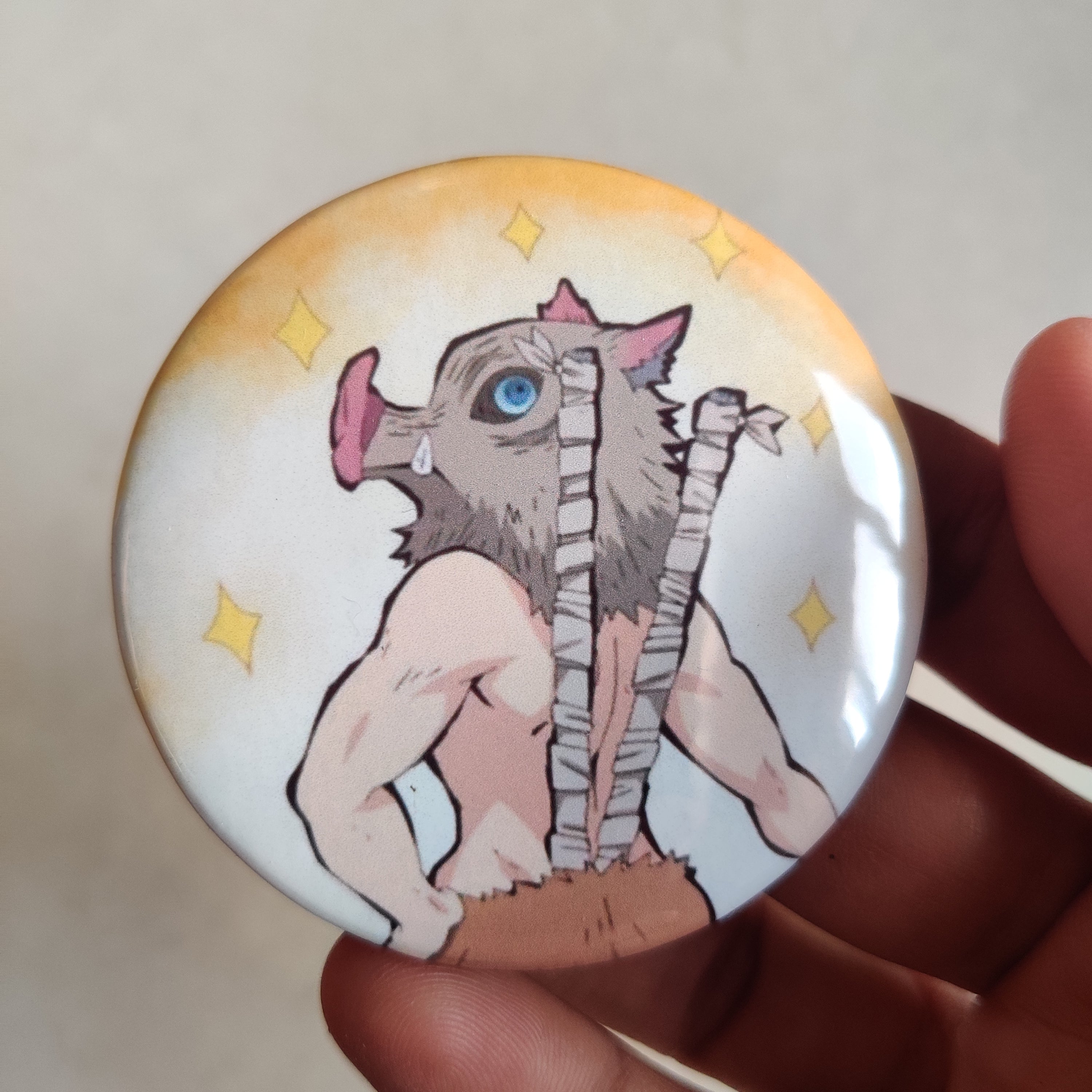 Boss Inosuke Badge – Dipped in Doodles